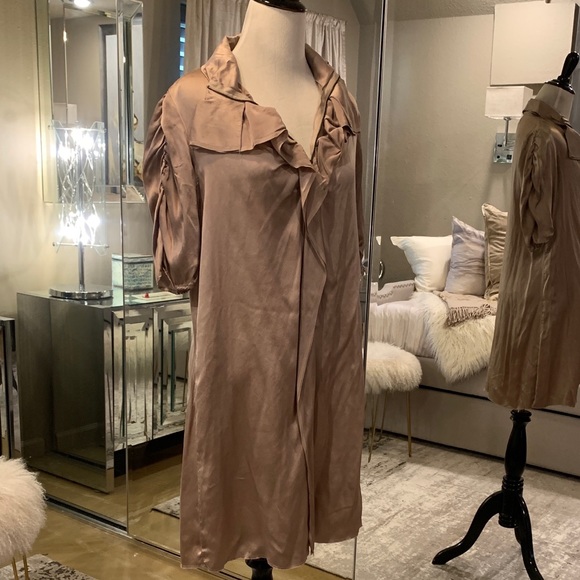 Gold Hawk | Dresses | Gold Hawk Silk Shirt Dress | Poshmark